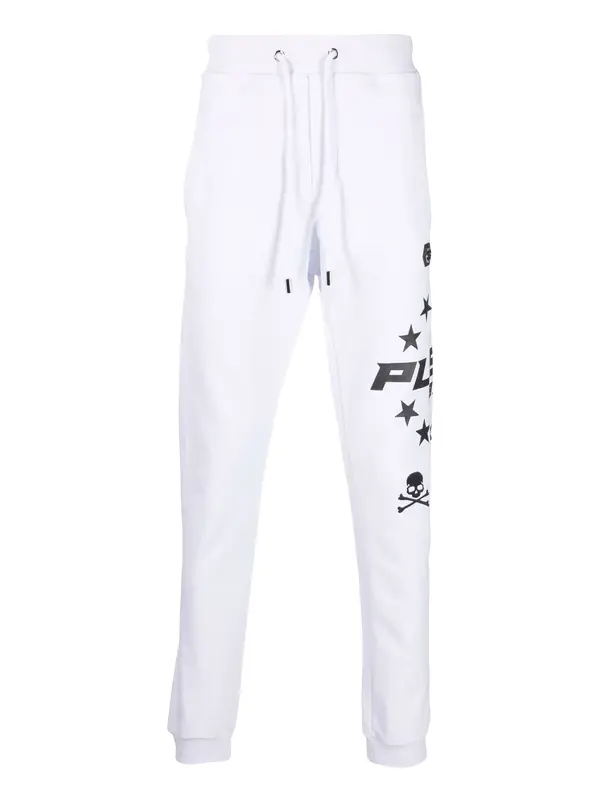 Philipp Plein Logo Drawstring Tracksuit Bottoms - White