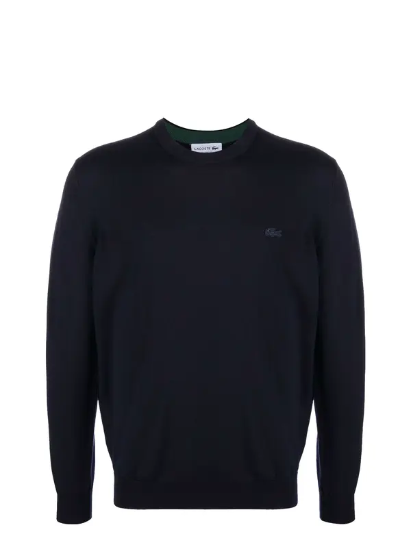 Lacoste Logo Embroidered Jumper - Blue
