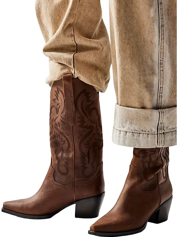 Jeffrey Campbell Dagget Western Boots - Brown Washed