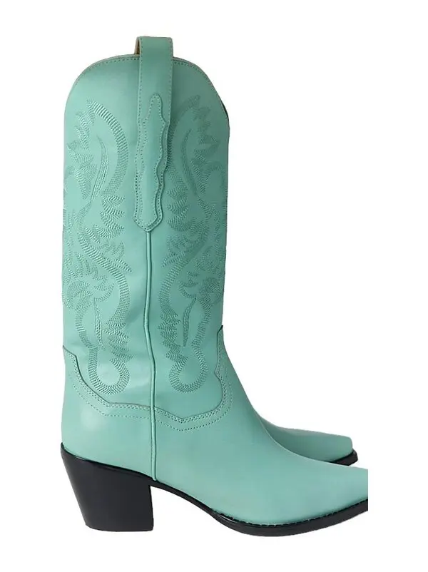 Jeffrey Campbell Dagget Western Boots - Turquoise