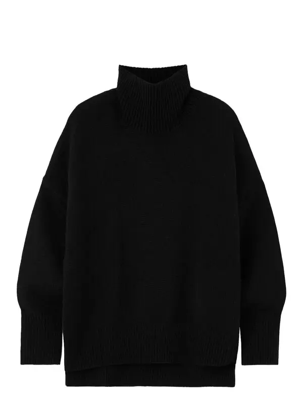 LISA YANG Heidi Cashmere Turtleneck Sweater - Black
