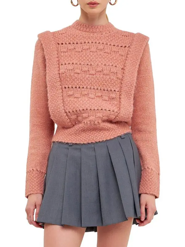 Endless Rose Chunky Knit Sweater - Dusty Rose