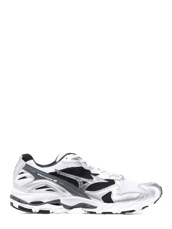 Mizuno Panelled Lace-up Trainers - White