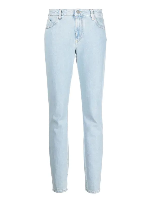 Attico High-rise Straight-leg Jeans - Blue