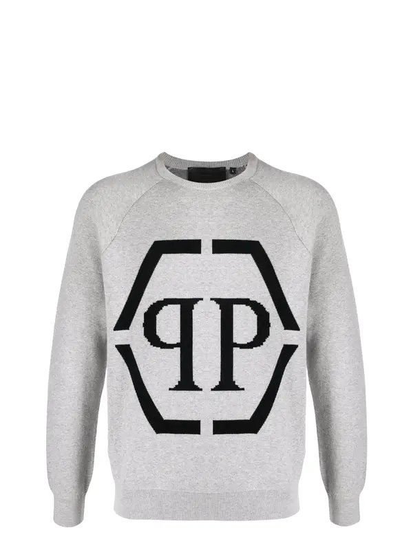 Philipp Plein Logo-print Sweatshirt - Grey