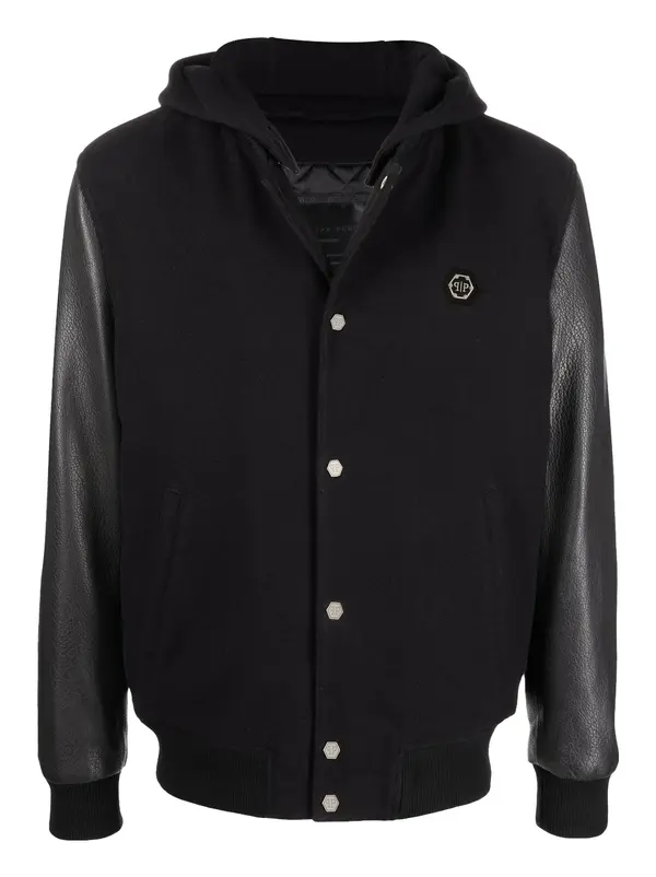 Philipp Plein Long-sleeve Bomber Jacket - Black
