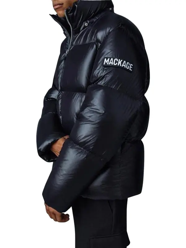 Mackage Kent Short Hooded Puffer Coat - Black