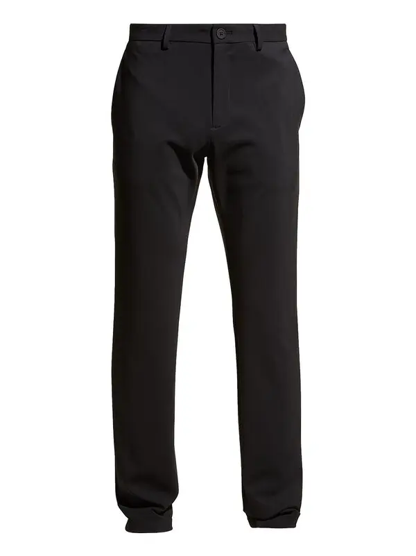 Theory Zaine Precision Ponte Slim-straight Pants - Blk