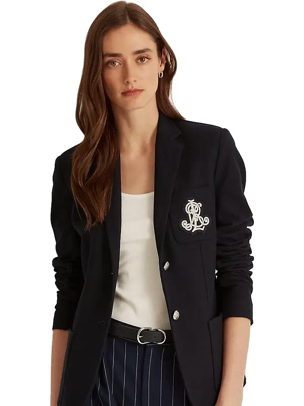 Ralph Lauren Bullion Jacquard Blazer - Lauren Navy