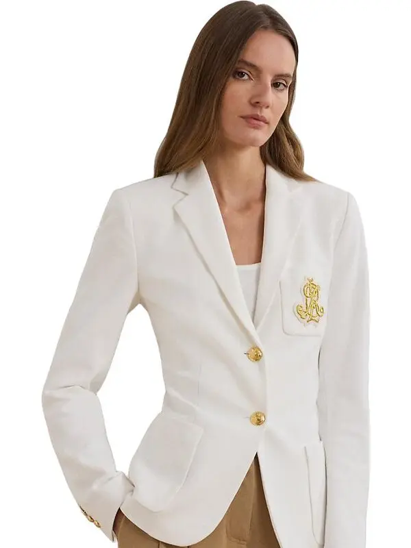 Ralph Lauren Bullion Jacquard Blazer - White