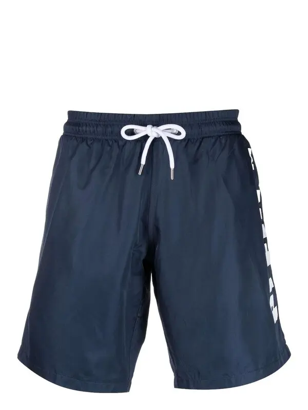 Philipp Plein Logo-print Swimming Shorts - Blue