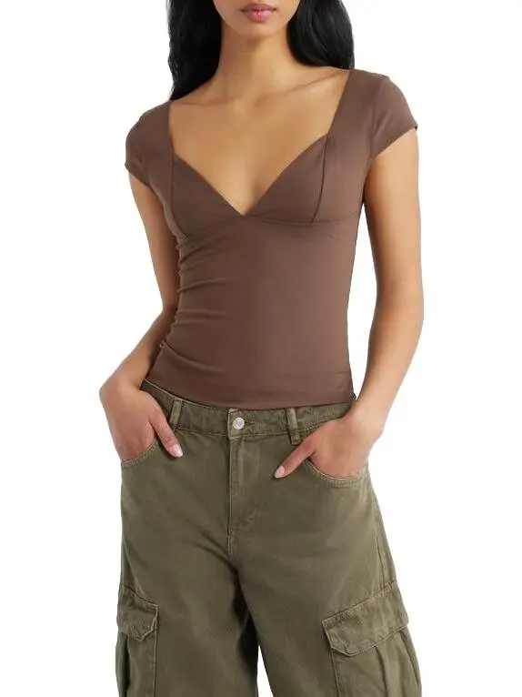 Free People Duo Corset Top - Pinecone