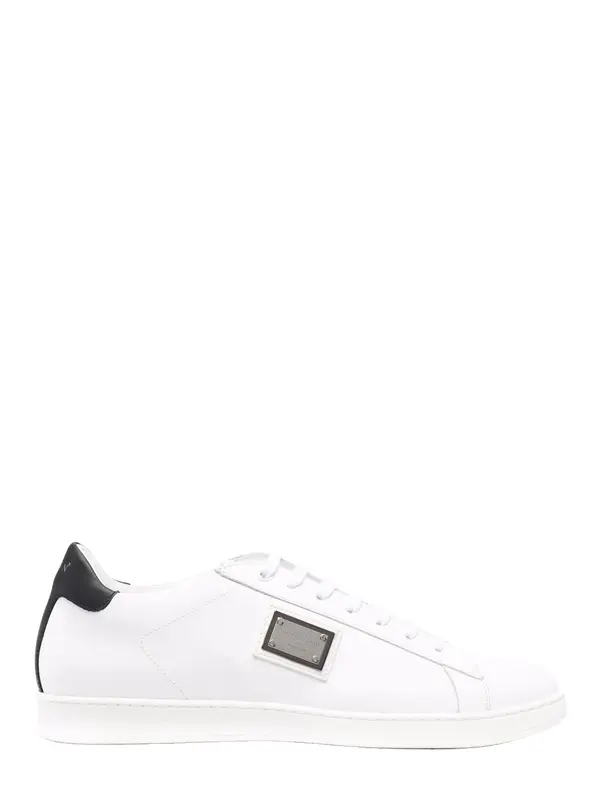 Philipp Plein Leather Low-top Sneakers - White