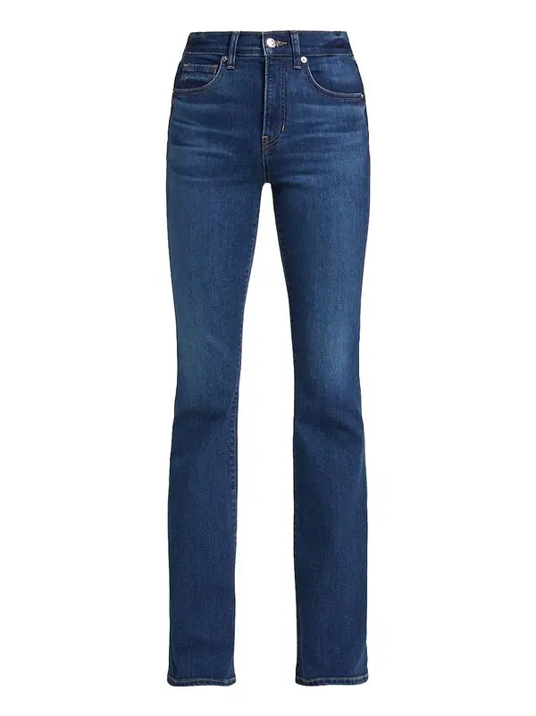 Veronica Beard Beverly High-rise Skinny Flared Jeans - Bright Blue