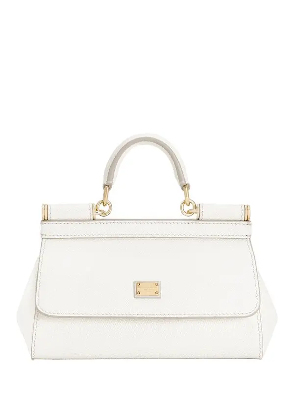 Dolce & Gabbana Mini Sicily Handbag - White