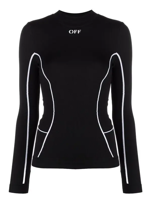 Off-White Long-sleeve Performance T-shirt - Black