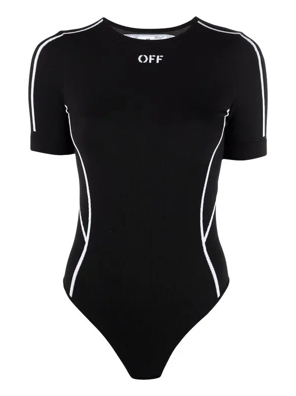 Off-White Off-stamp Seamless Bodysuit - Black