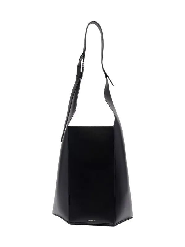 Attico Leather Tote Bag - Black