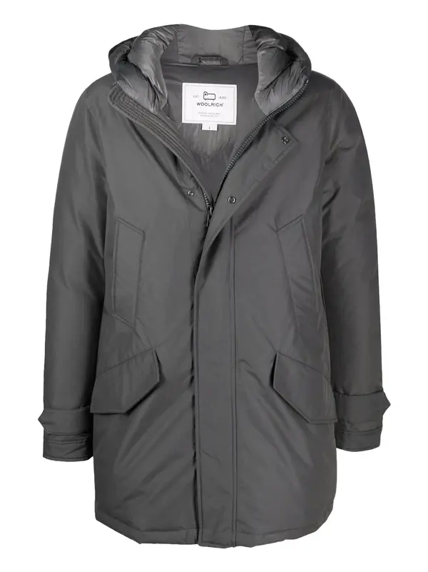 Woolrich Polar High Collar Parka - Grey