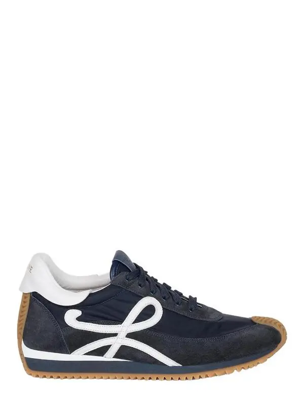 Loewe Flow Runner Monogram Logo Sneakers - Dark Navy