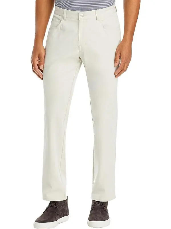 Peter Millar Crown Sport Performance Five-pocket Pants - Stone