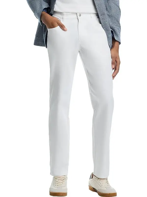 Peter Millar Crown Sport Performance Five-pocket Pants - White