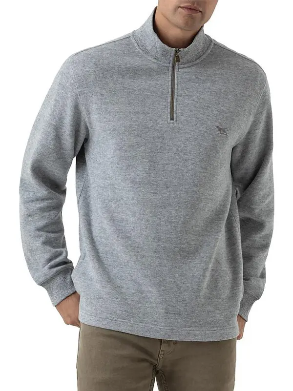 Rodd & Gunn Alton Ave Quarter Zip Sweater - Fog
