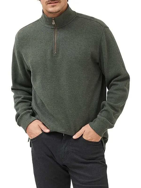 Rodd & Gunn Alton Ave Quarter Zip Sweater - Ice Gray Marl