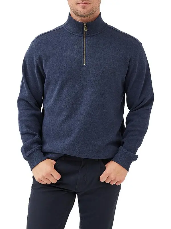 Rodd & Gunn Alton Ave Quarter Zip Sweater - Ink