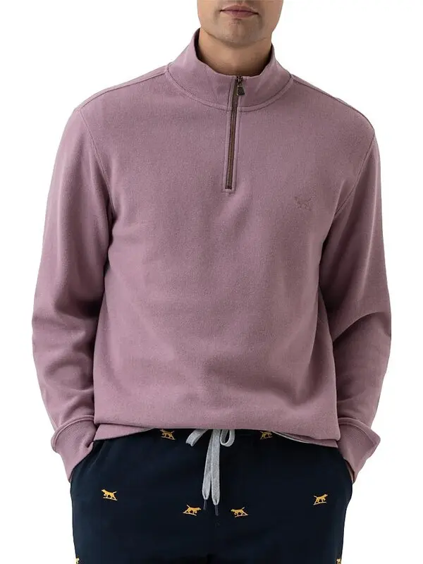 Rodd & Gunn Alton Ave Quarter Zip Sweater - Mauve