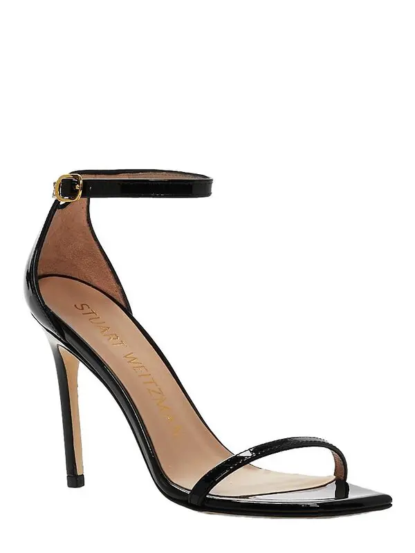 STUART WEITZMAN Nudistcurve 100 High Heel Sandals - Black