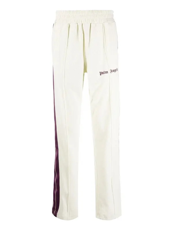 Palm Angels Logo-print Track Pants - Neutrals