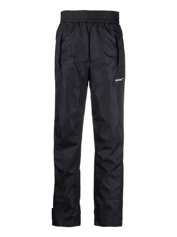Off-White High-waisted Diag Track Pants - Black