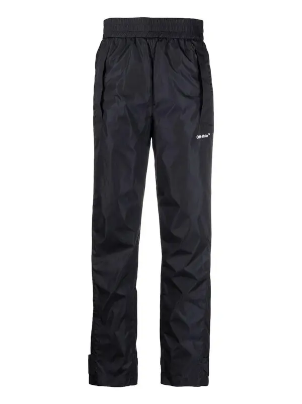 Off-White High-waisted Diag Track Pants - Black