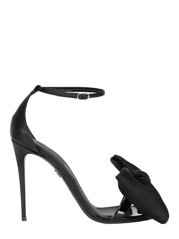 Dolce & Gabbana Bow Detail Sandals - Black