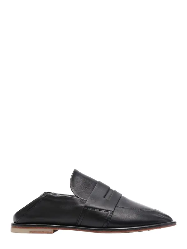 Agl Folding Heel Loafers - Black