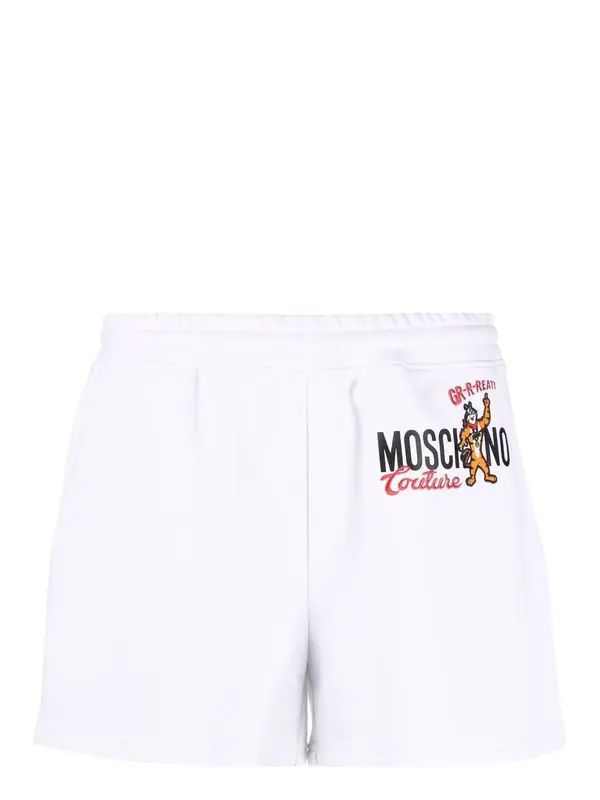 Moschino X Kellog's Logo-printed Track Shorts - White