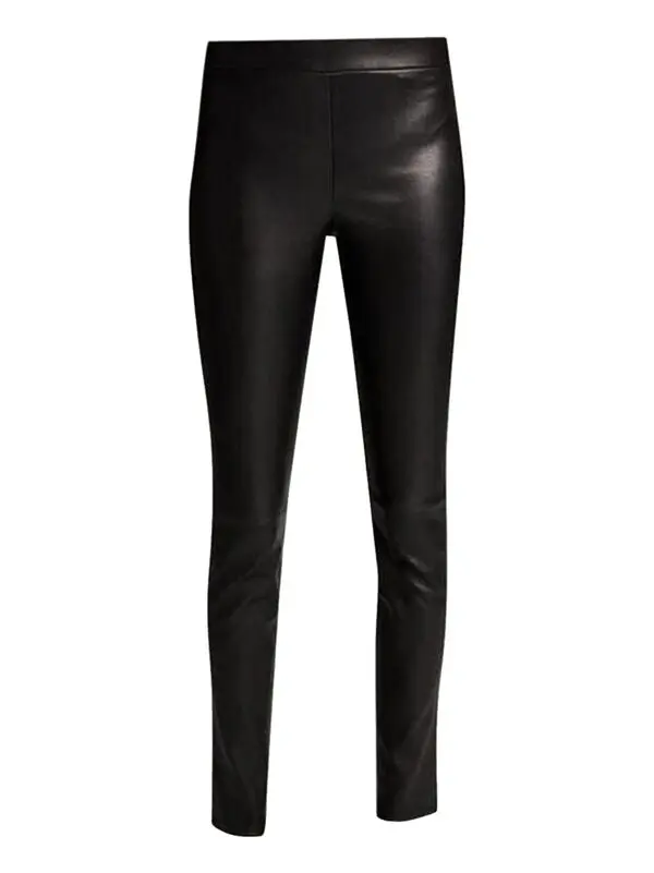 Theory Adbelle Skinny Leather Leggings - Black