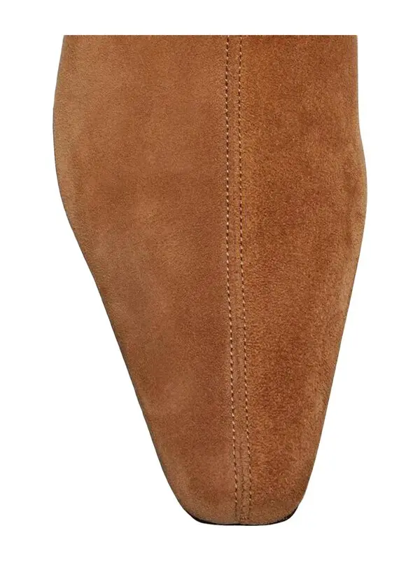 Staud Wally Suede Knee-high Boots - Tan