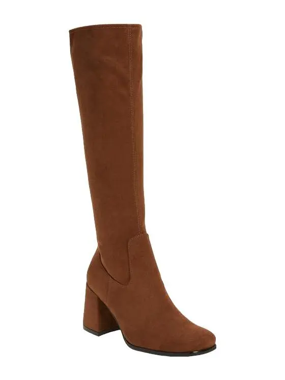 Jeffrey Campbell Hot Lava Knee High Boots - Brown Suede