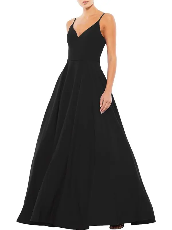 Mac Duggal Ieena A-line Gown - Black