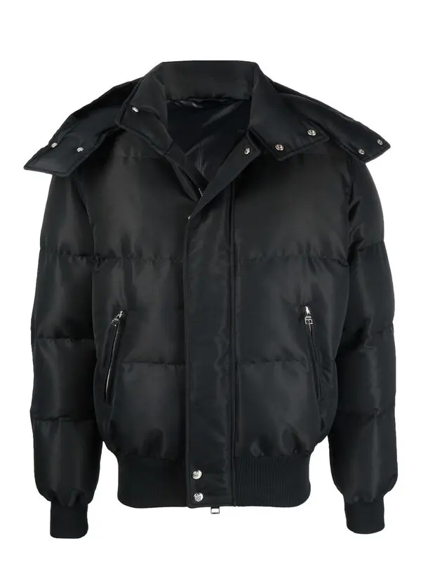 Alexander McQueen Logo-print Padded Puffer Jacket - Black