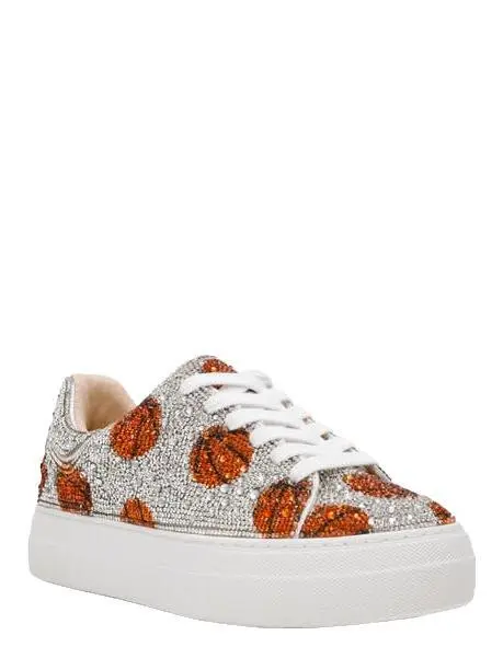 Betsey Johnson Sidny Crystal Pavé Platform Sneakers - Basketball