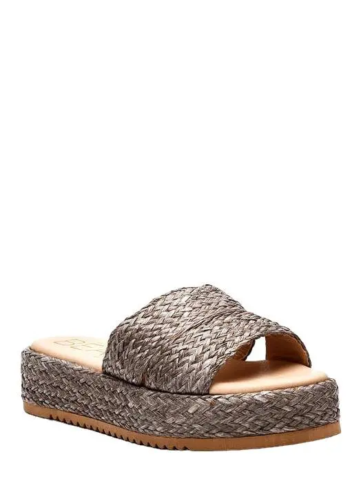 Matisse Layback Platform Espadrille Slide Sandal - Mushroom