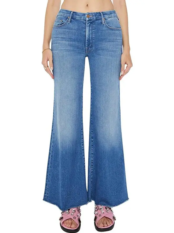 MOTHER The Roller High Waist Wide Leg Jeans - Work Hard Play Hard