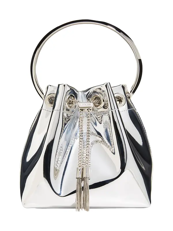 JIMMY CHOO Bon Bon Top Handle Bag - Silver