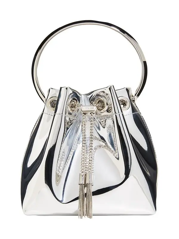 JIMMY CHOO Bon Bon Bucket Bag - Silver