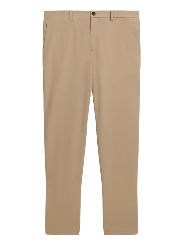 Theory Zaine Precision Ponte Slim-straight Chino Pants - Feather