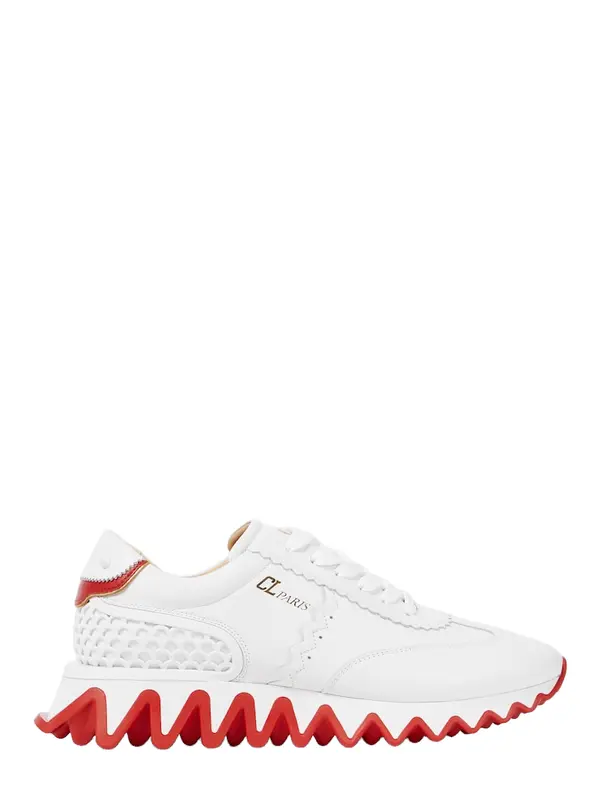 CHRISTIAN LOUBOUTIN Loubishark Leather Sneakers - White