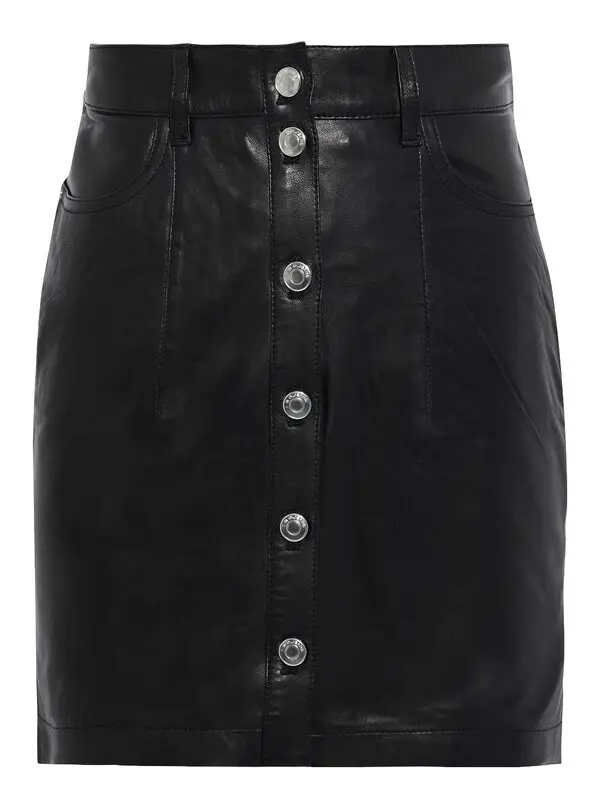 IRO PARIS Igonia Leather Mini Skirt - Black